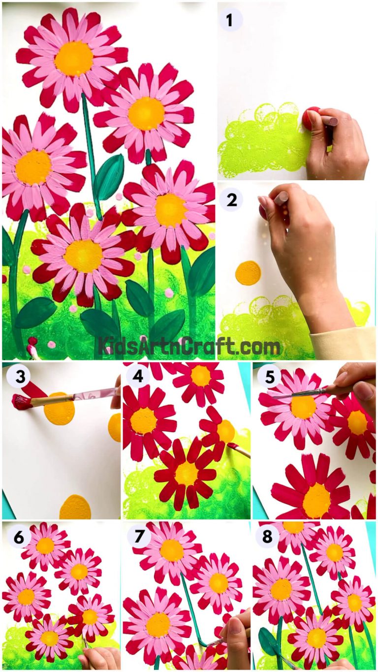 Amazing Sunflower Painting Art For Kids - Kids Art & Craft