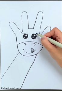 Amazing Way To Make Handprint Giraffe Painting Art - Kids Art & Craft
