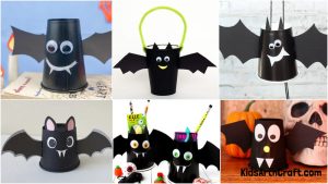 Bat Paper Cup Craft Ideas for Kids - Kids Art & Craft