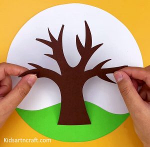 Beautiful Way To Make Tree & Bird Paste Painting With Peanut Sells ...