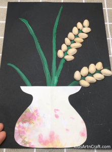 Colorful Flower Painting With Pista Shells - Step by Step Tutorial ...