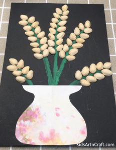 Colorful Flower Painting With Pista Shells - Step by Step Tutorial ...