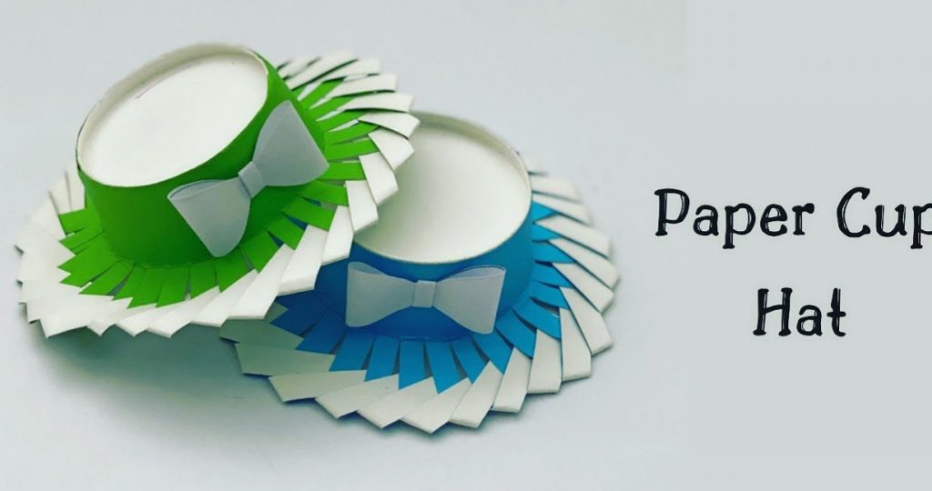 Paper Cup Hat Crafts for Kids - Kids Art & Craft