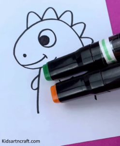 DIY Hatching Baby Dinosaur Craft Using Popsicle Stick - Kids Art & Craft