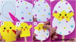 Easter Egg Chick Craft Using Popsicle Stick - Kids Art & Craft