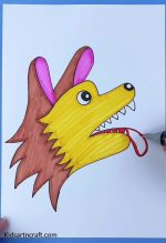 Easy & Simple Handprint Dog Painting For Kids - Kids Art & Craft