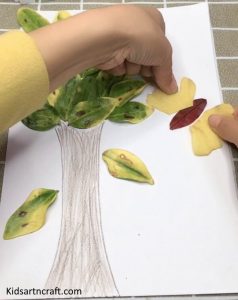 Easy Tree & Butterfly Art Using Leaves – Step by Step Tutorial - Kids ...