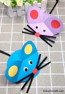 Paper Mouse Craft For Kids – Step by Step Tutorial - Kids Art & Craft