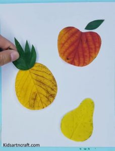 Fruit Craft For Kids Using Leaves - Kids Art & Craft
