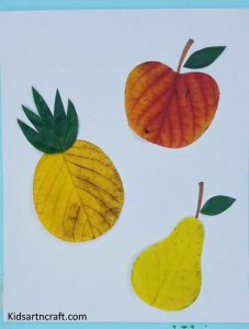 Fruit Craft For Kids Using Leaves - Kids Art & Craft