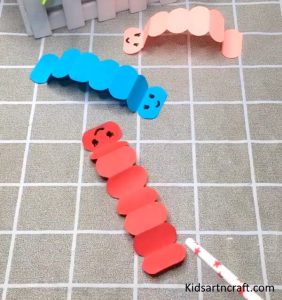 Handmade Paper Caterpillar Craft For Kids - Step by Step Tutorial ...