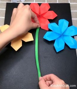 Handmade Paper Flower Craft For Kids - Step by Step Tutorial - Kids Art ...