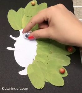 Hedgehog Leaf Art and Craft Step by Step Tutorial - Kids Art & Craft
