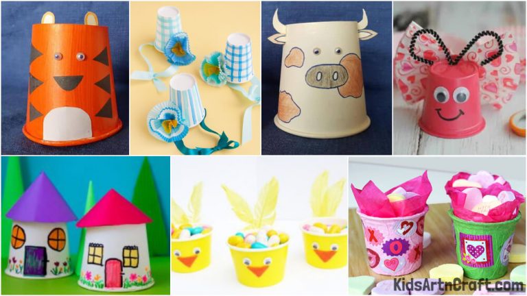 Paper Cup Miniature Crafts for Kids - Kids Art & Craft