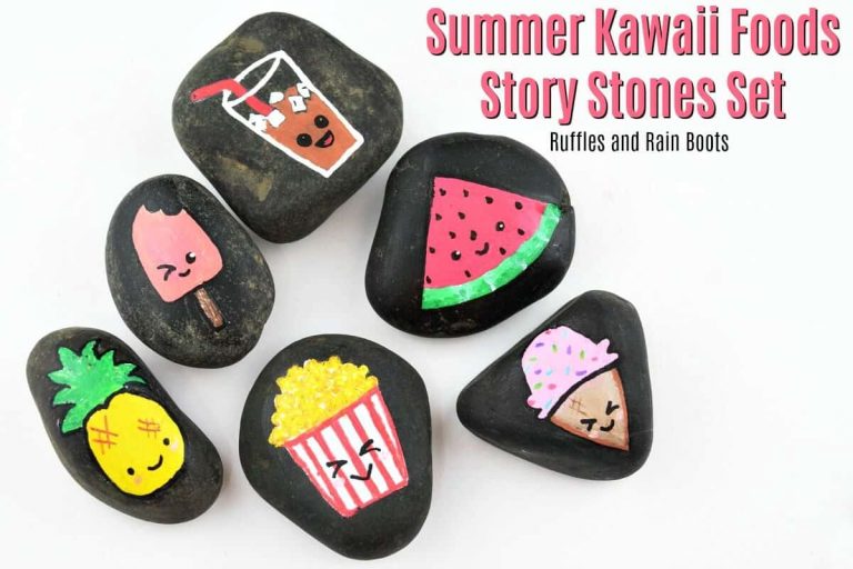 Cute Fruit Rock Painting Ideas - Kids Art & Craft