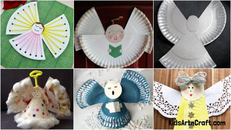 Adorable Paper Plate Angel Crafts - Kids Art & Craft