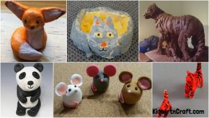 Air Dry Clay Ideas Featuring Animals - Kids Art & Craft