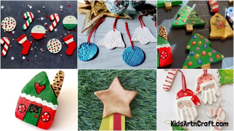 Air Dry Clay Ideas For Christmas - Kids Art & Craft