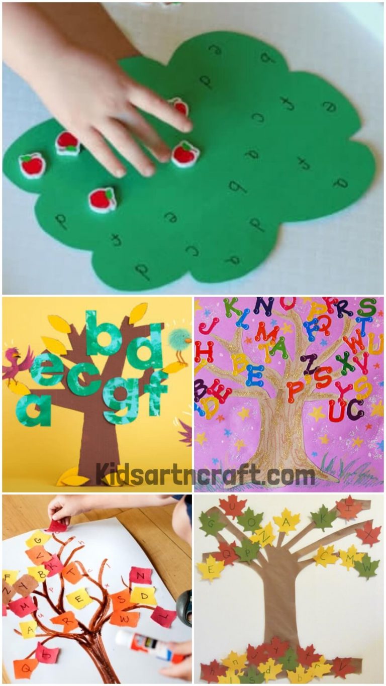 Alphabet tree craft projects for kindergarten - Kids Art & Craft