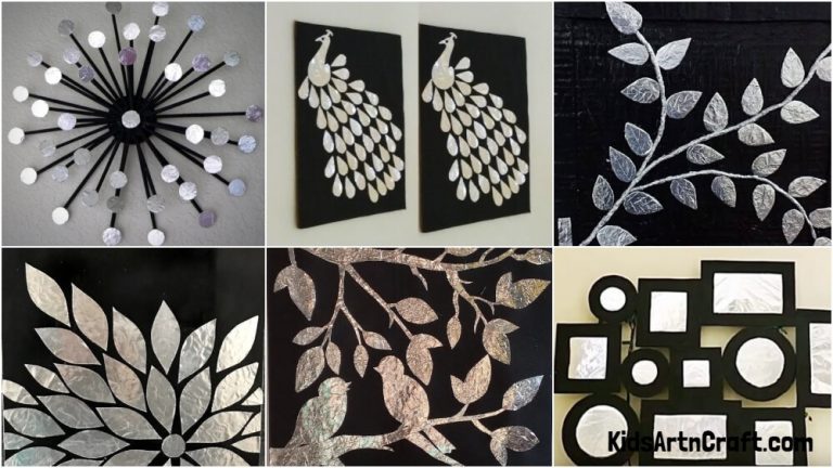 Aluminum Foil Wall Decor Crafts - Kids Art & Craft