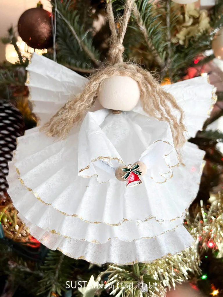 Coffee Filter Angel Ornaments - Kids Art & Craft