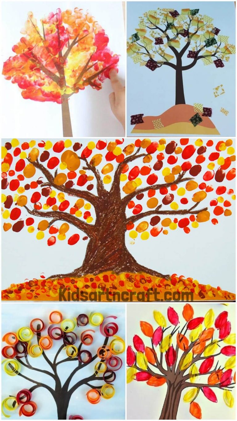 Autumn Tree Craft Ideas for Kids - Kids Art & Craft