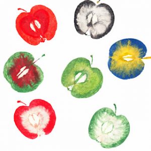Apple Stamping Art Ideas for Kids - Kids Art & Craft