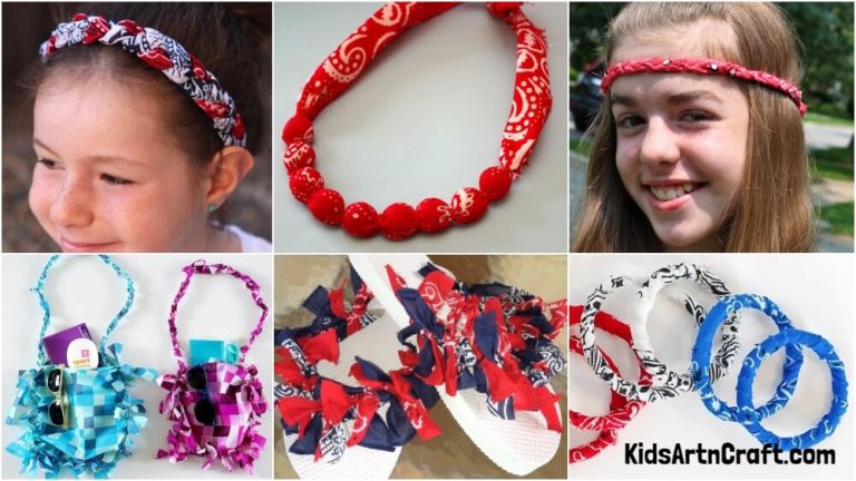 Bandana Craft Ideas for Kids - Kids Art & Craft