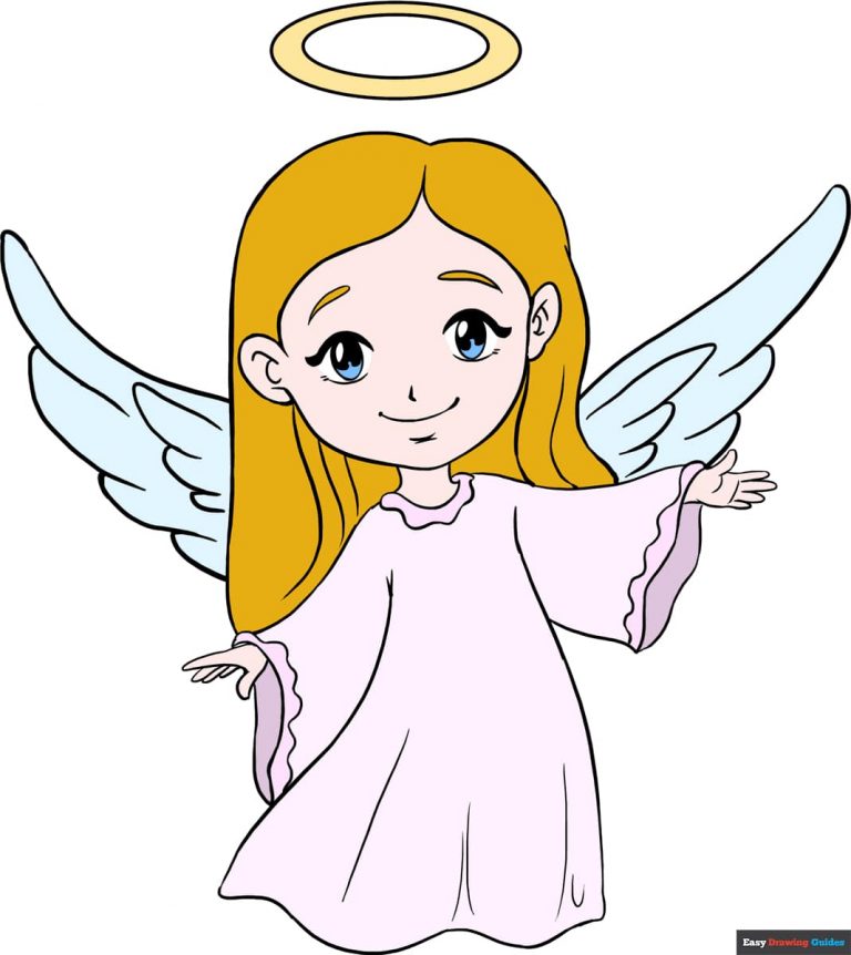 Beautiful Angel Drawing Ideas For Kids - Kids Art & Craft