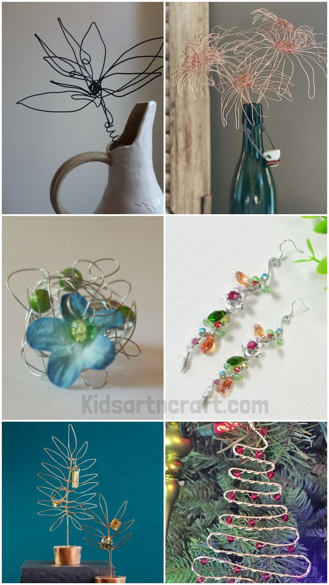 Floral Wire Crafts - Kids Art & Craft