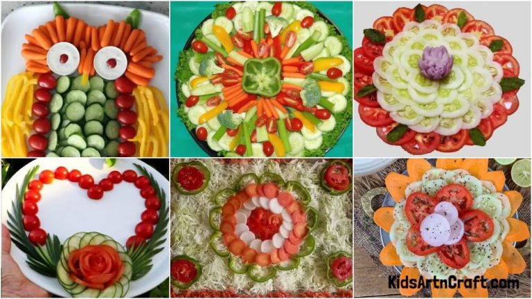Animal Arts With Vegetables - Kids Art & Craft