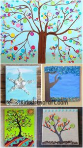 Button Canvas Art and Craft For Kids - Kids Art & Craft