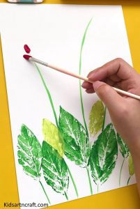 Cool Leaf Imprint Art Idea For Kids - Kids Art & Craft