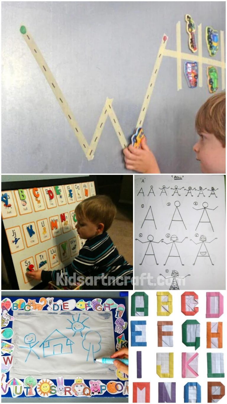 DIY Alphabet Drawing Board Ideas - Kids Art & Craft