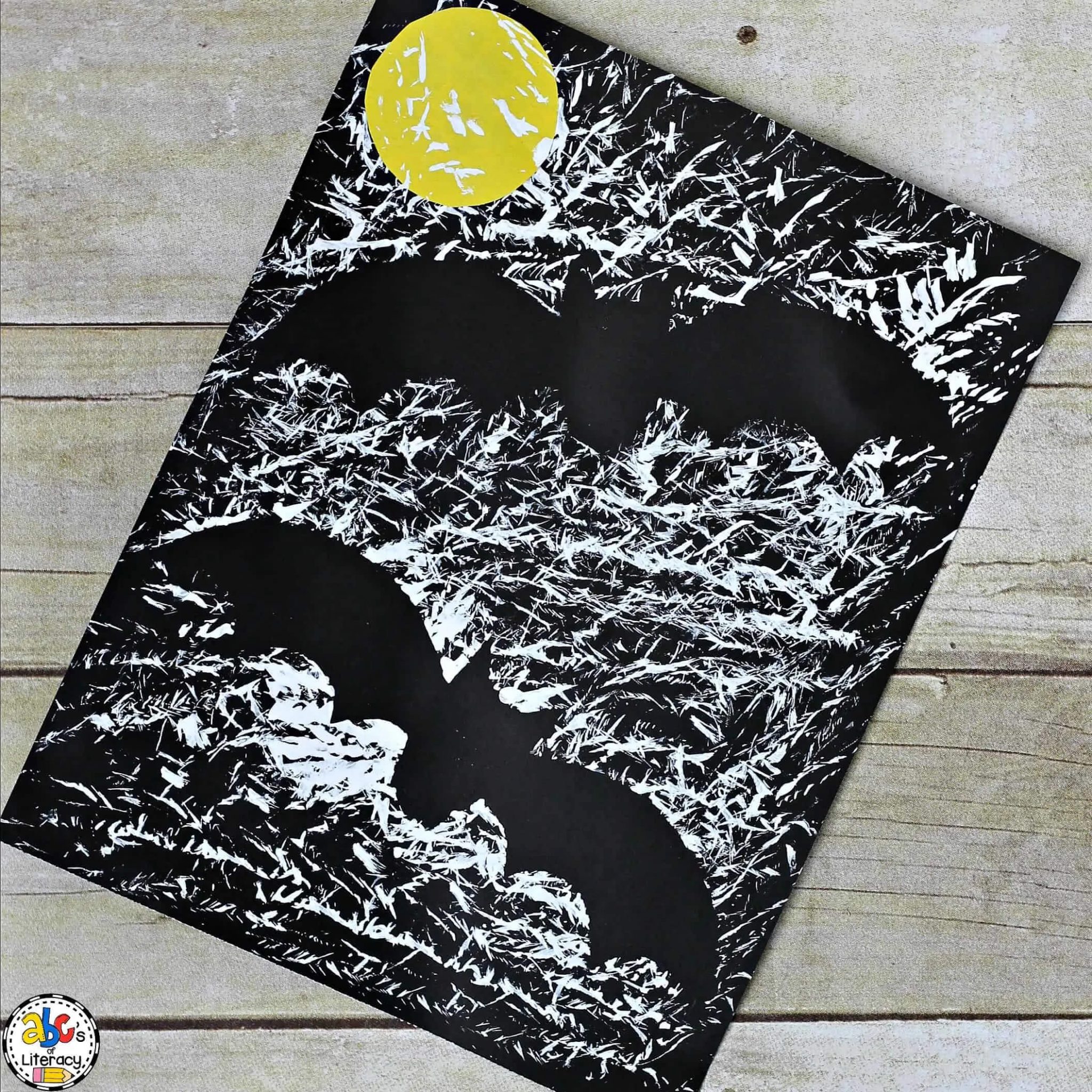 Easy Bat Silhouette Art Activities for Kids - Kids Art & Craft