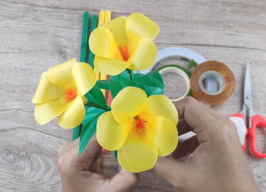 Beautiful Flower Crafts Using Straw - Kids Art & Craft