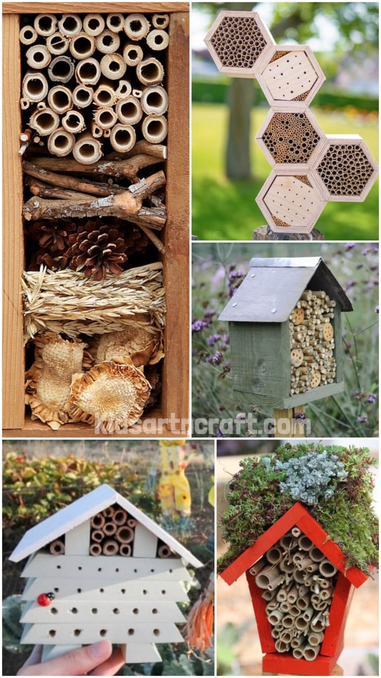 DIY Bug Hotel Ideas for Outdoor Garden – From Cardboard, Plastic Bottle ...