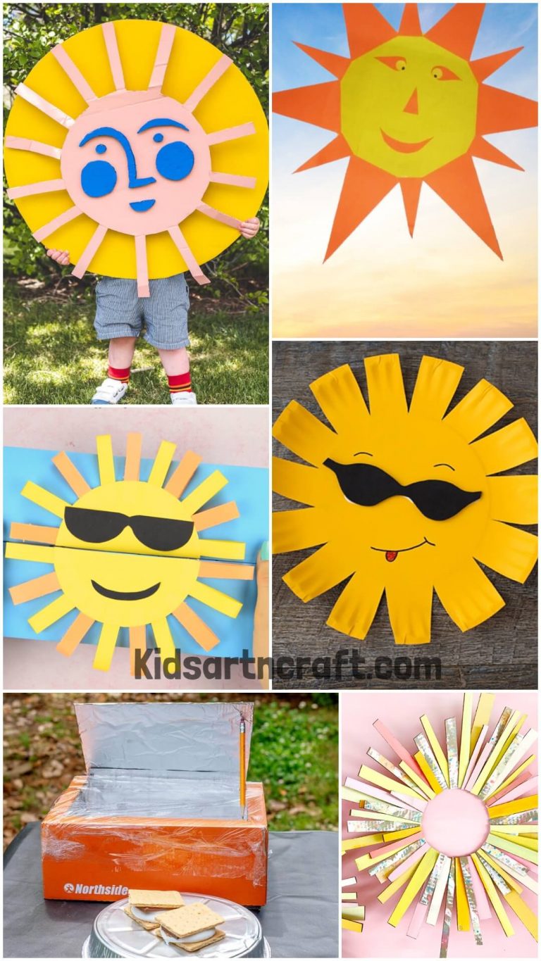 DIY Cardboard Sun Making Ideas - Kids Art & Craft
