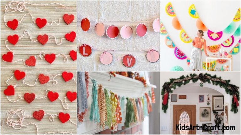 DIY Garland Ideas for Home Decor - Kids Art & Craft