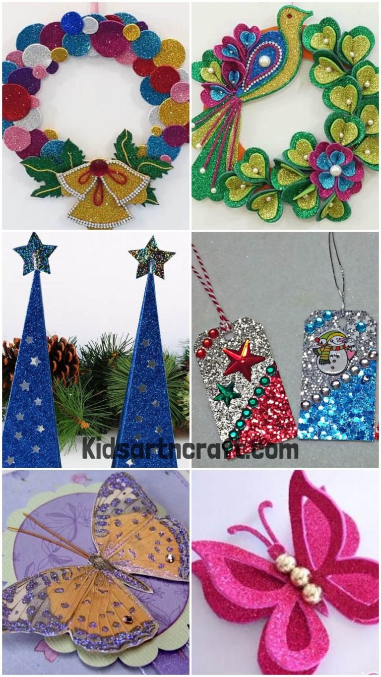 DIY Glitter Paper Art Ideas - Kids Art & Craft