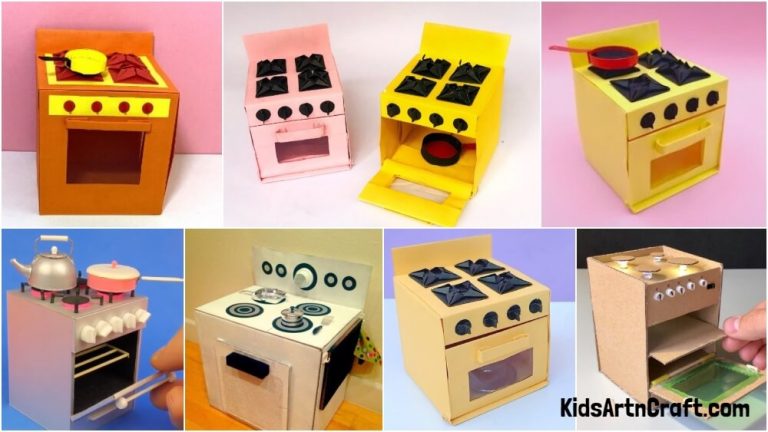 DIY Miniature Oven Craft For Kids - Kids Art & Craft