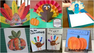 DIY Paper Card Ideas for Thanksgiving - Kids Art & Craft