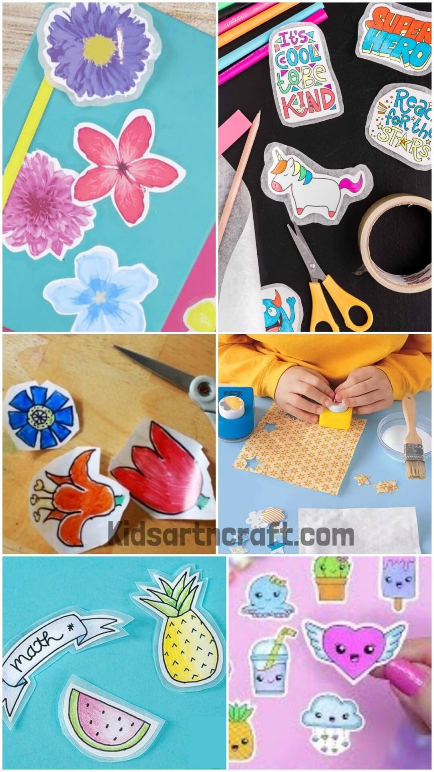 DIY Sticker Ideas for Kids - Kids Art & Craft