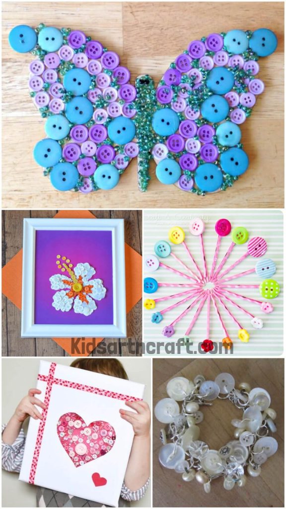 Easy Button Craft Ideas for Kids of All Ages - Kids Art & Craft