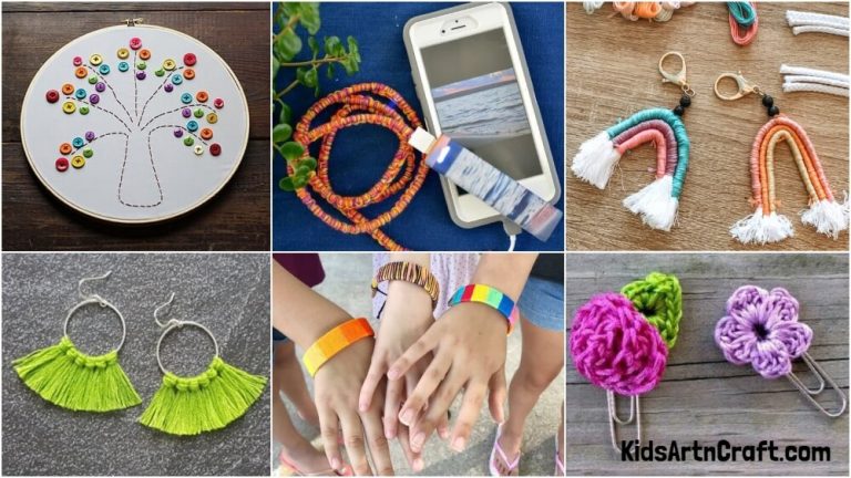 Easy Crafts With Embroidery Floss - Kids Art & Craft