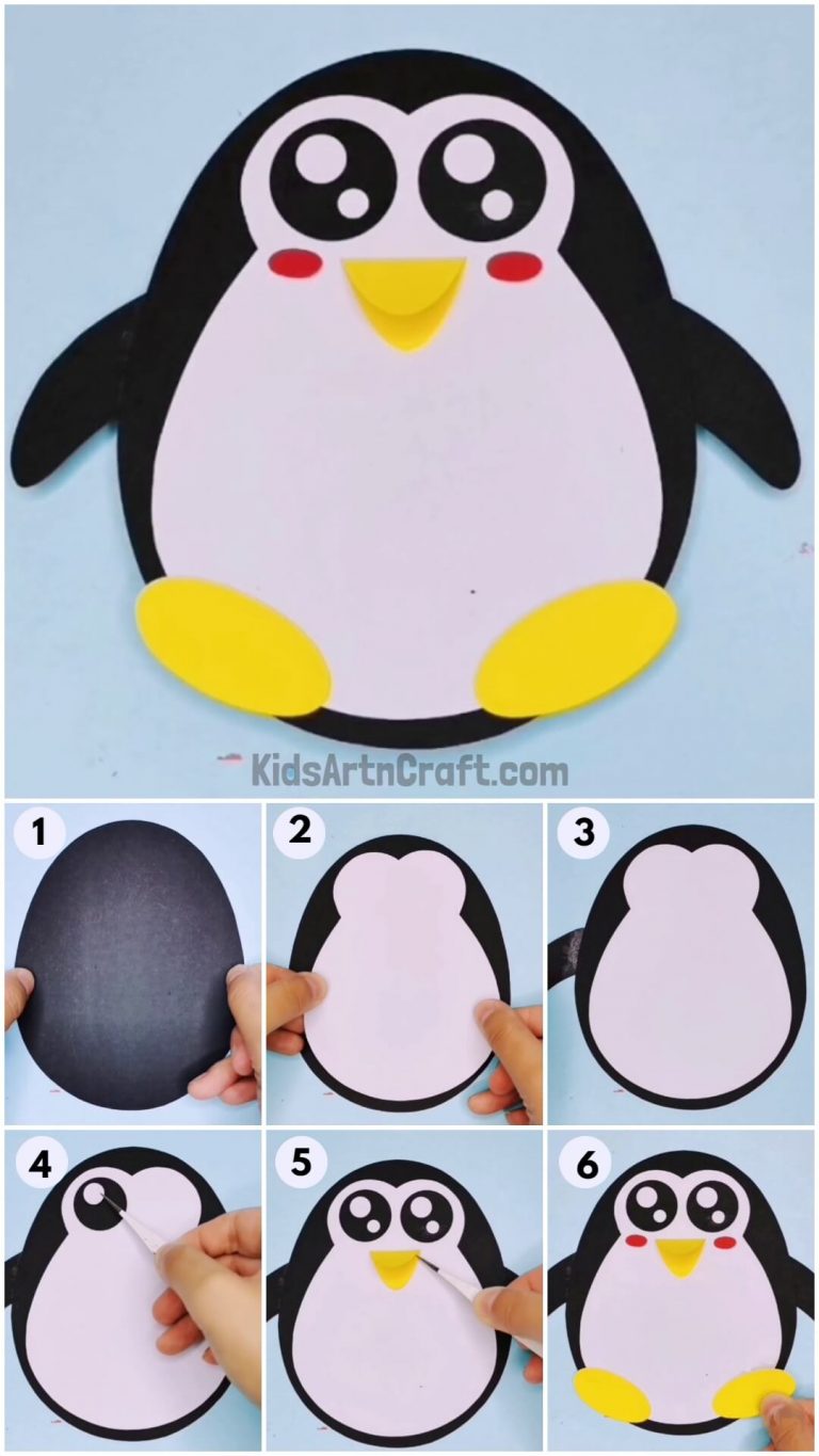 Easy & Cute Penguin Craft Anyone Can Make – Step by Step Tutorial ...