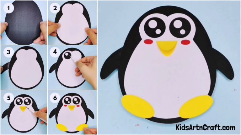 Easy & Cute Penguin Craft Anyone Can Make – Step by Step Tutorial ...
