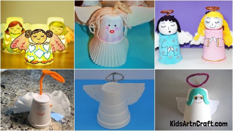 Easy Paper Cup Angel Crafts - Kids Art & Craft