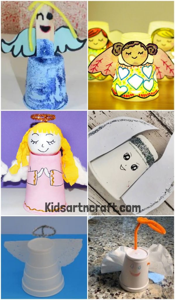 Easy Paper Cup Angel Crafts - Kids Art & Craft