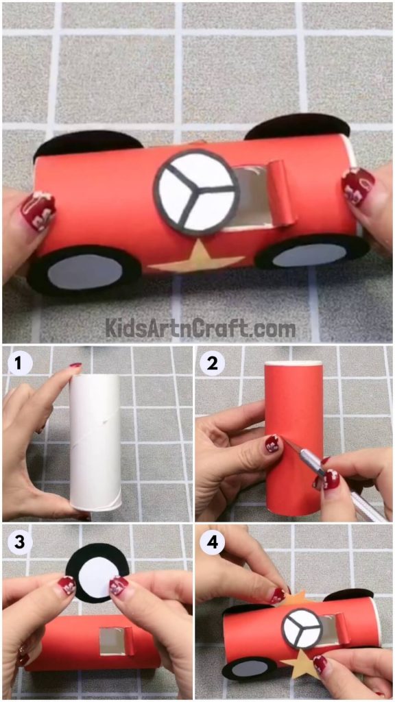 Easy Paper Cup Car Craft For Kids - Step By Step Tutorial - Kids Art ...
